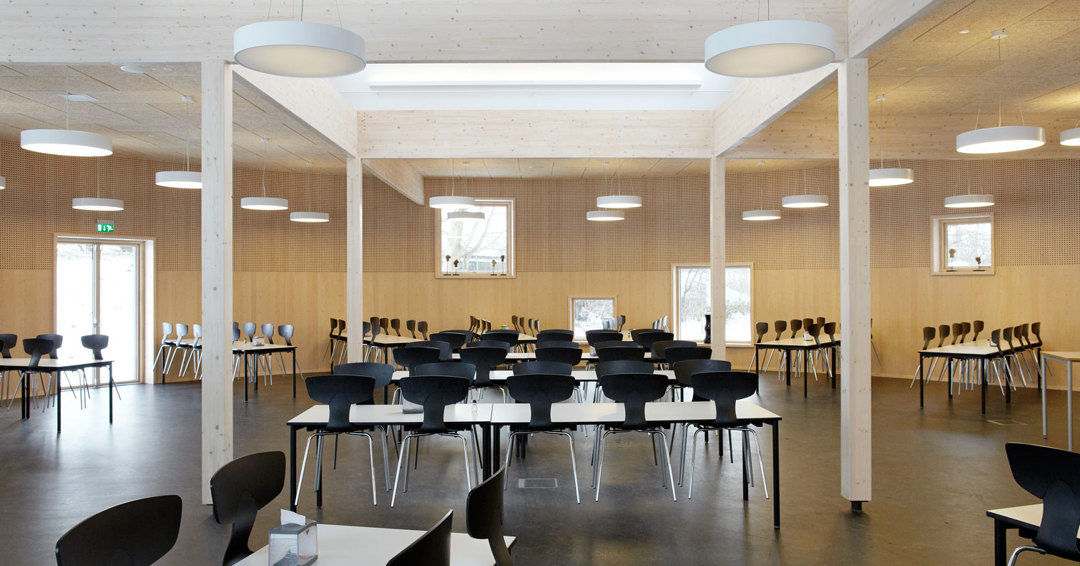 Good acoustics in boarding school building | Troldtekt