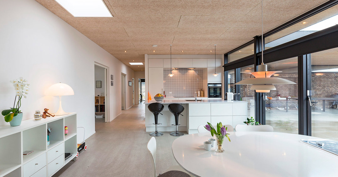 Inspiration: Acoustic ceiling in private home | Troldtekt
