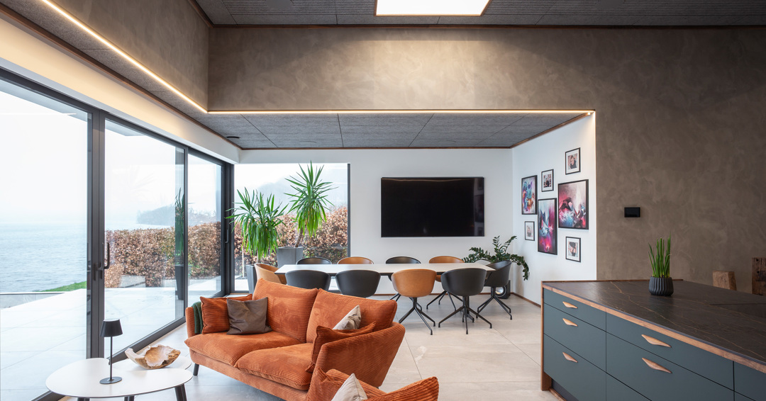 Villa with a view featuring sharp details and good acoustics | Troldtekt