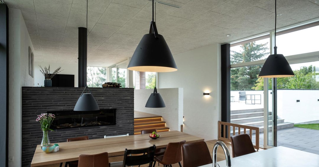 Inspiration: Acoustic ceiling in private home | Troldtekt