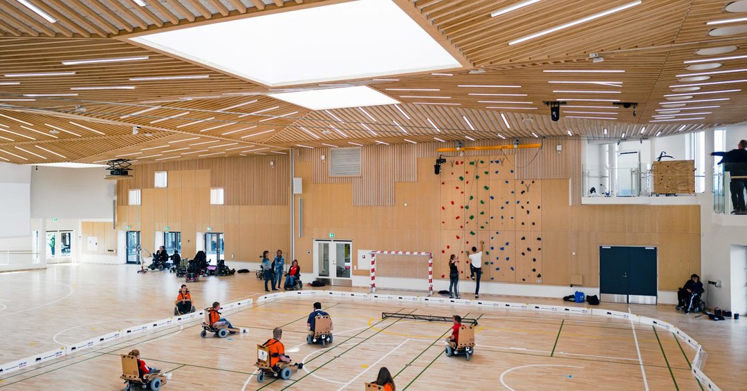 Acoustic ceiling in sports and holiday centre | Troldtekt
